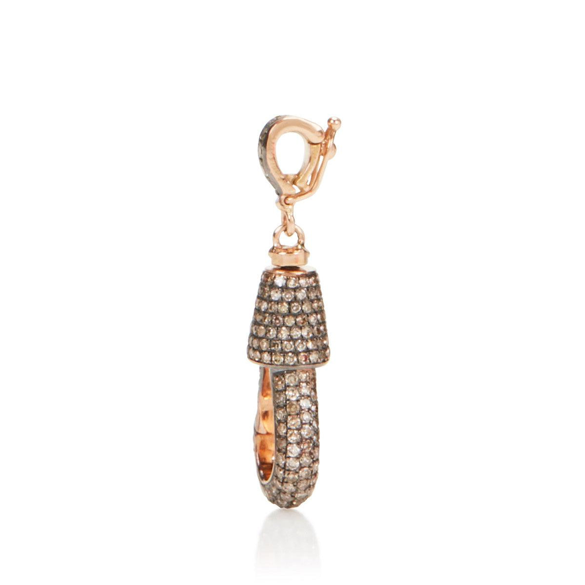Large Diamond Hook Pendant, Brown Diamonds – Joanna Dahdah