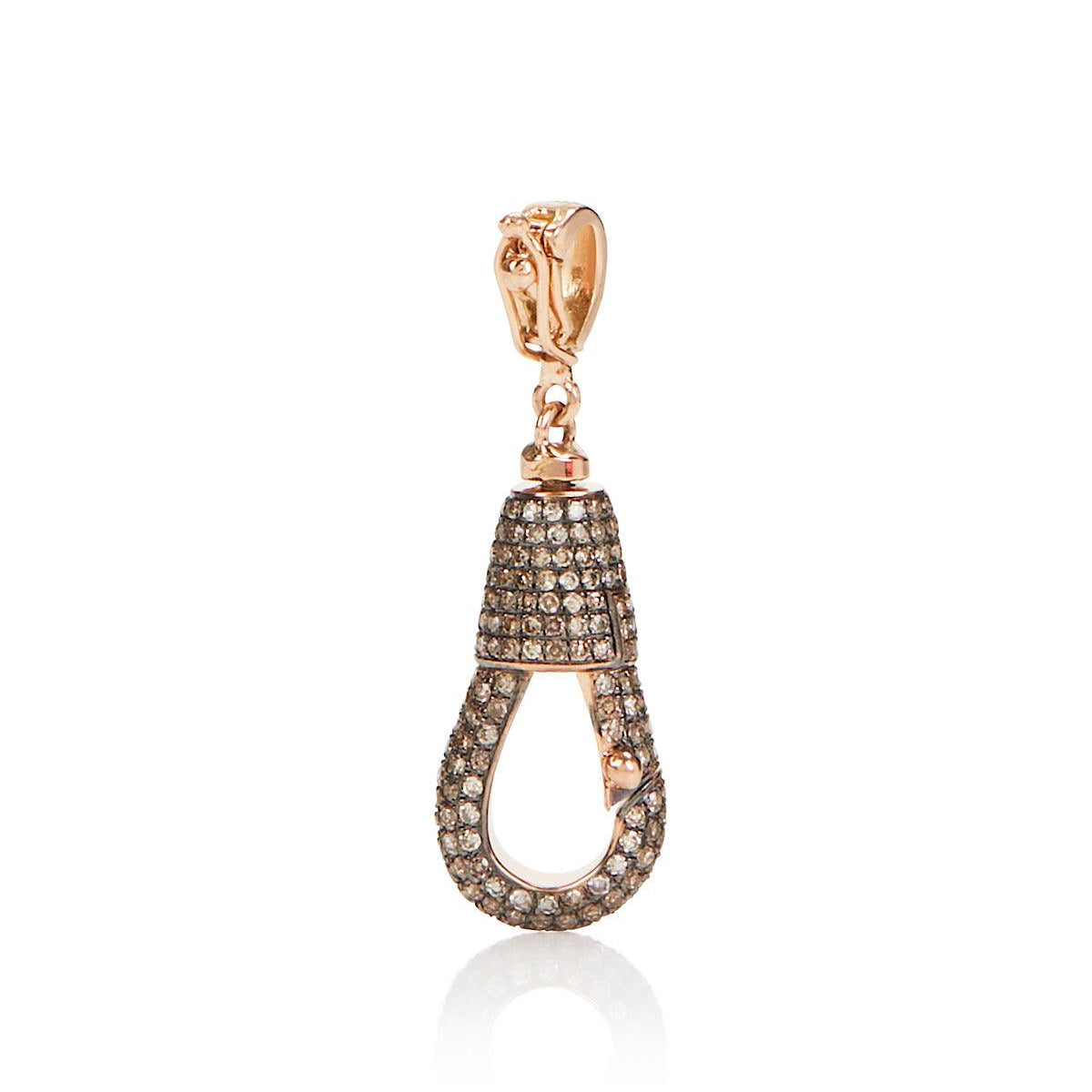 Large Diamond Hook Pendant, Brown Diamonds – Joanna Dahdah