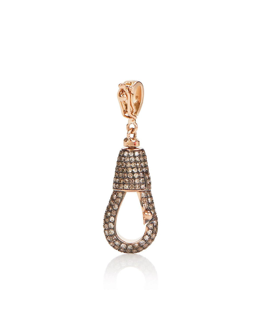 Large Diamond Hook Pendant, Brown Diamonds – Joanna Dahdah