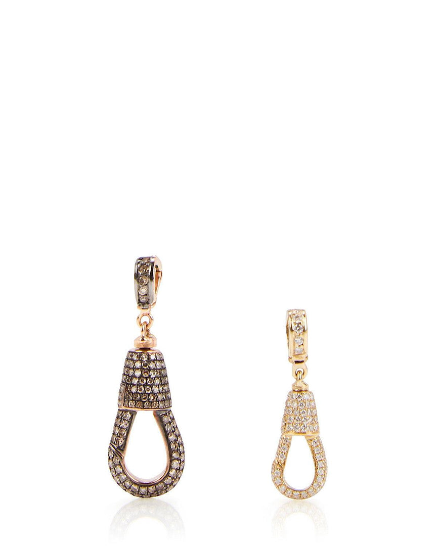 Large Diamond Hook Pendant, Brown Diamonds – Joanna Dahdah
